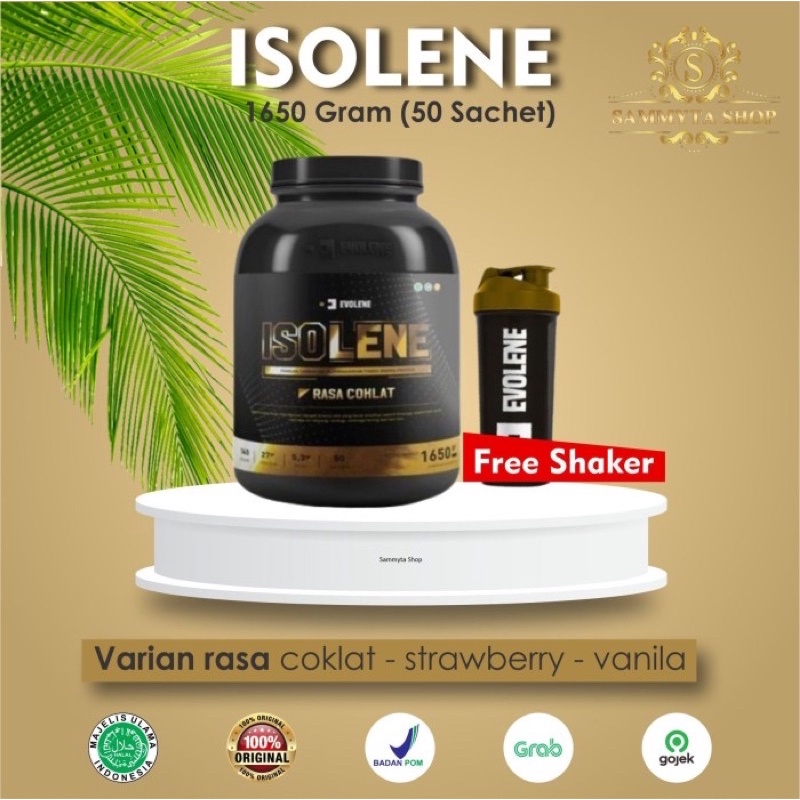 Jual EVOLENE Isolene Whey Protein Isolate 1650 gram 50 sachet servings ...