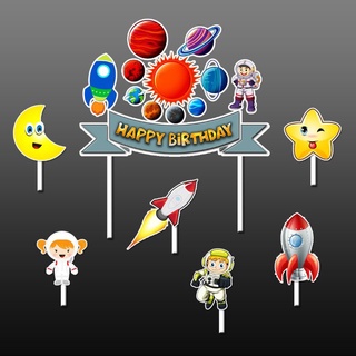 Jual Cake Topper Astronot Happy birthday | Shopee Indonesia