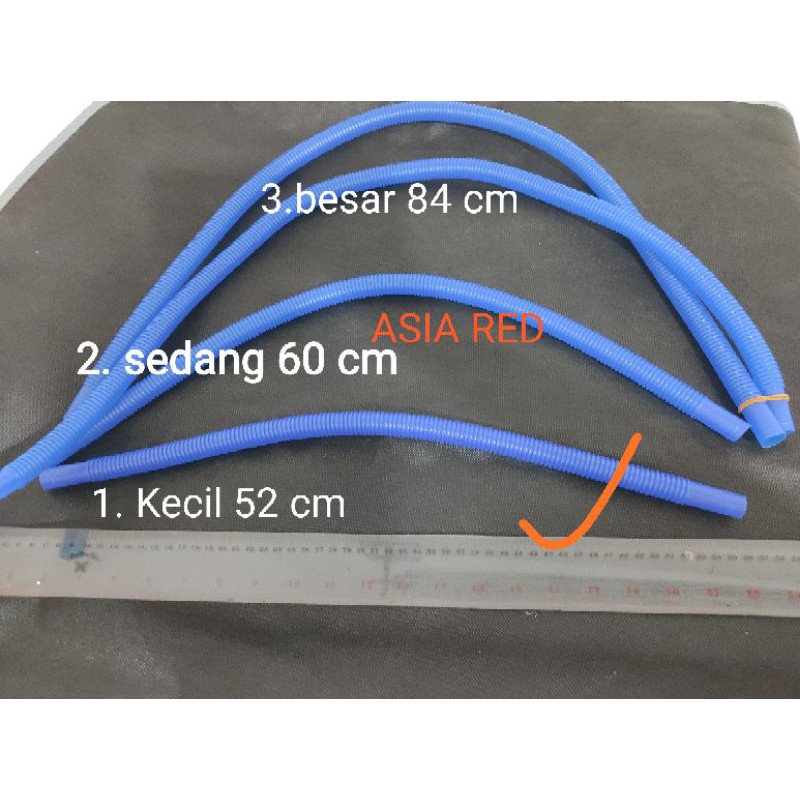 Jual selang spiral biru/selang filter spiral biru aquarium 52cm ikan ...