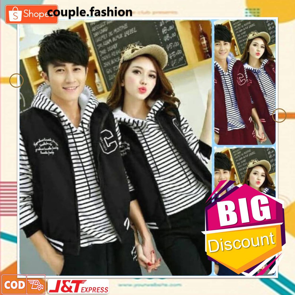 Jual Jaket Couple Pria Wanita Masa Kini Trendy Modis Kembaran Model ...