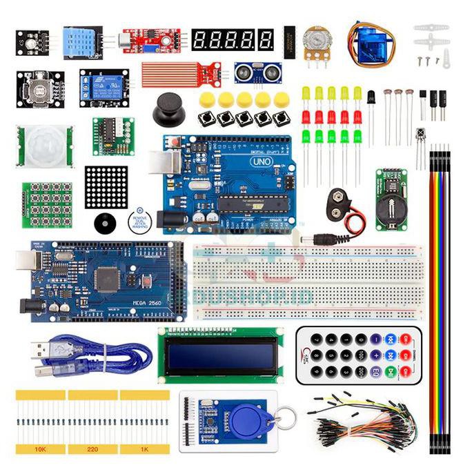 Jual Upgraded Starter Kit Combo - Uno & Mega 2560 R3 Compatible Arduino Kit - Arduino Dip (Kode ...