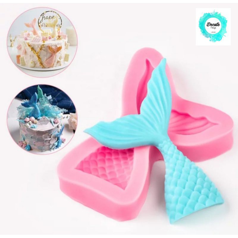 Jual Cetakan silikon Ekor Duyung /Cetakan Ekor Mermaid/ Cetakan kue ...