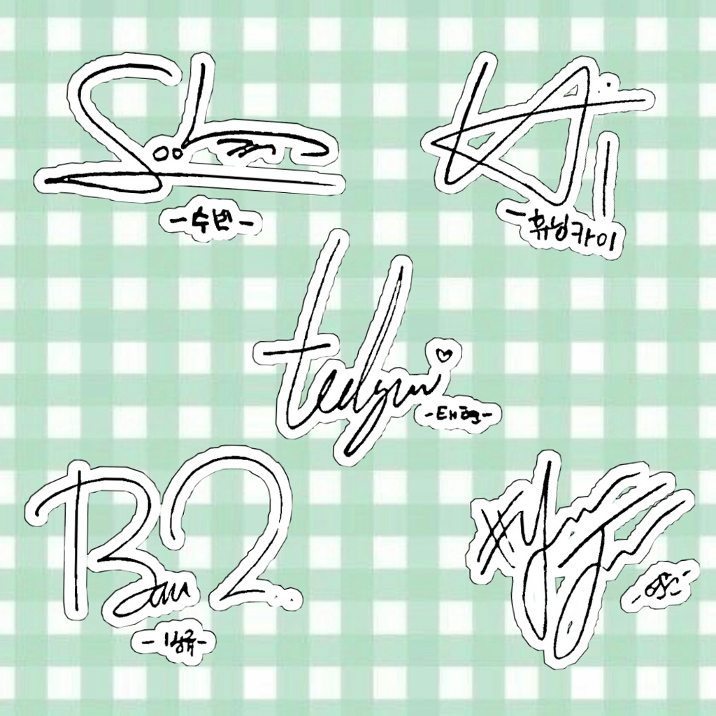 Jual Sticker Transparan TXT Signature Tanda Tangan TTD Indonesia|Shopee ...