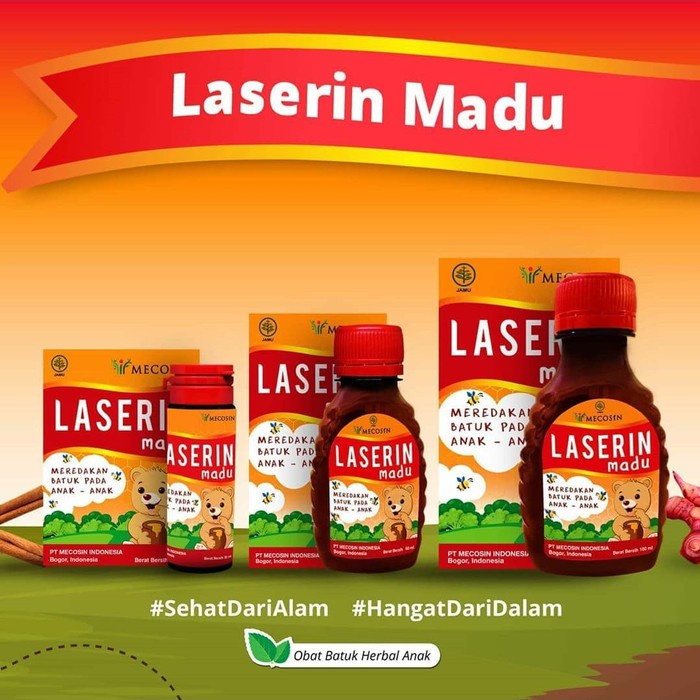 Jual Laserin Madu Sirup 60 ml & 100 ml Obat Batuk Anak Obat Batuk ...