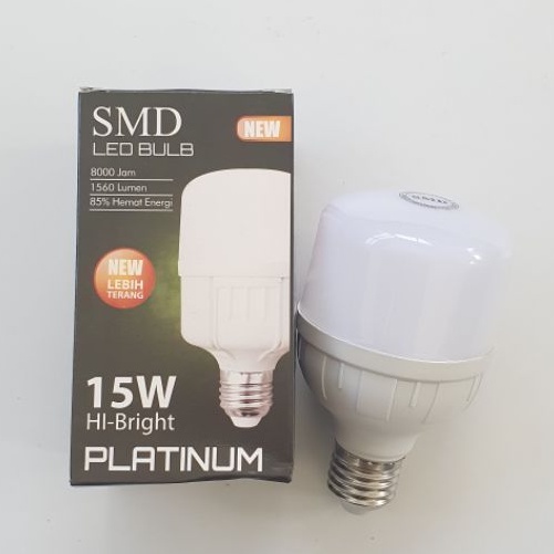 Jual Lampu LED 15W E27 Bohlam 15 Watt SMD BULB Light Putih 15WATT | Shopee Indonesia