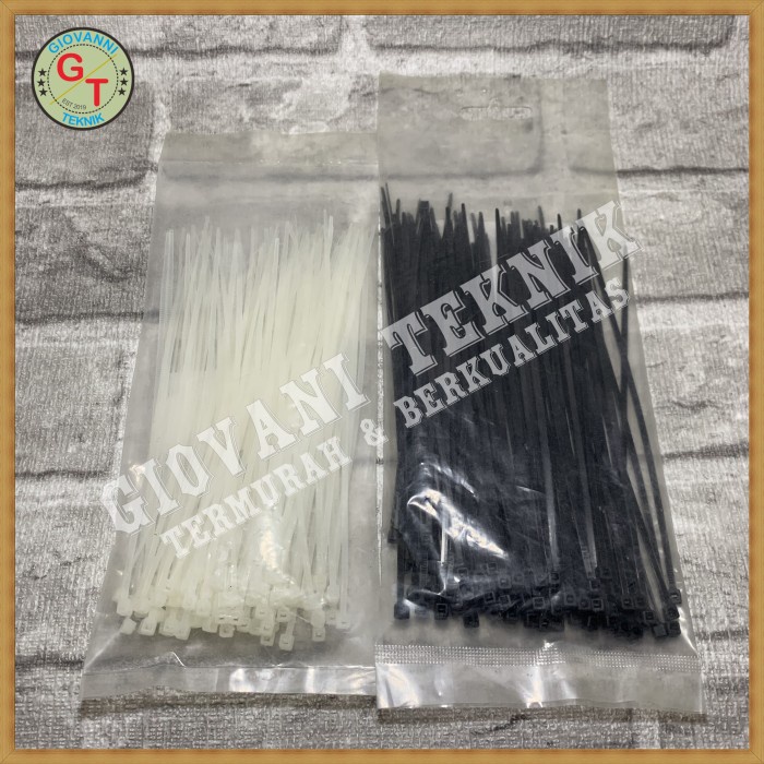 Jual Kabel Ties 15cm Sigma Hitam / Putih / Kabel Tie Tis Tali Pengikat - Putih | Shopee Indonesia