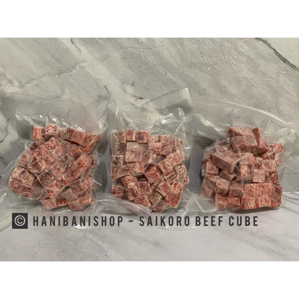 Daging Import Us Saikoro Sirloin Meltique Cube 200gr/ Pack | Shopee ...