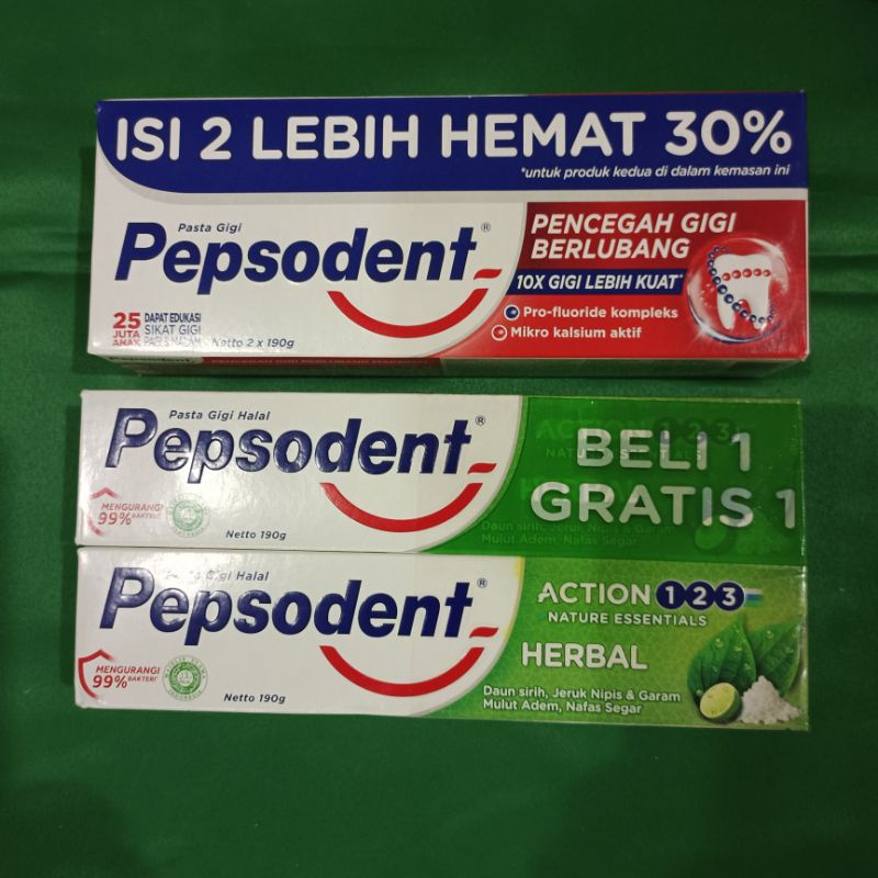Jual pepsodent pasta gigi isi 2 190g | Shopee Indonesia