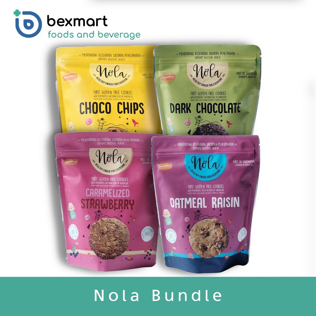Jual NOLA Gluten Free Cookies Cemilan Sehat Crunchy | Shopee Indonesia