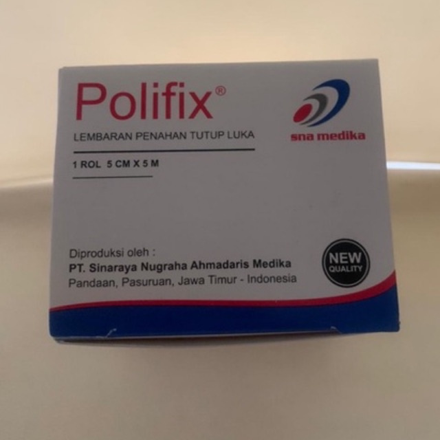 Jual Polifix - Plester Putih Penahan Tutup Luka 5 cm x 5 m | Shopee ...