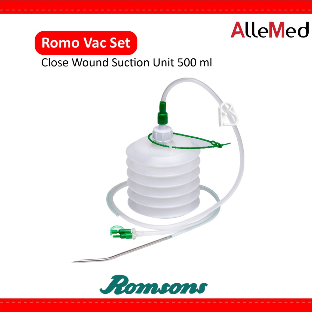 Jual Romsons Romo Vac Close Wound Suction Unit 500 ml | Shopee Indonesia