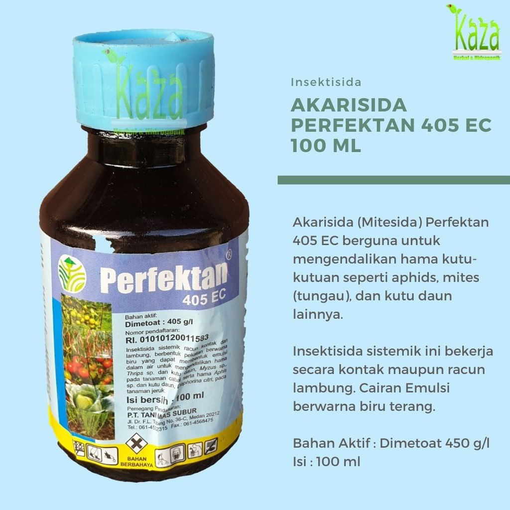 Jual Insektisida Akarisida Perfektan 405 EC 100 ml Mitesida Kutu Aphids ...