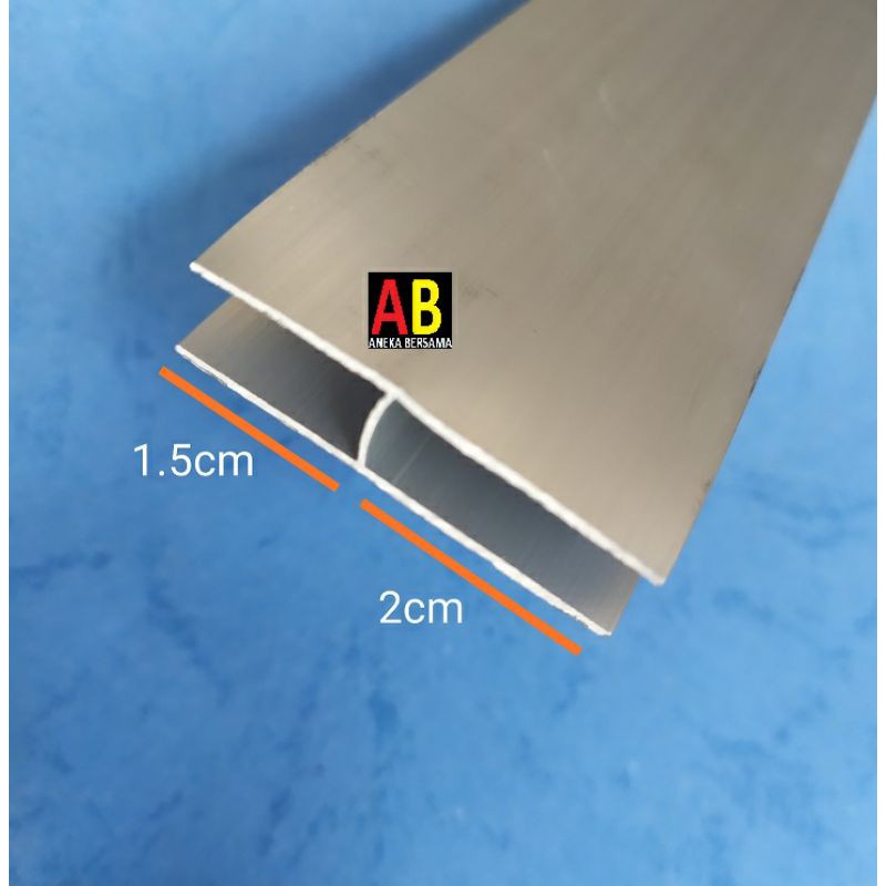 Jual Lis H Aluminium Kedalaman 2cm dan 1.5cm | Shopee Indonesia