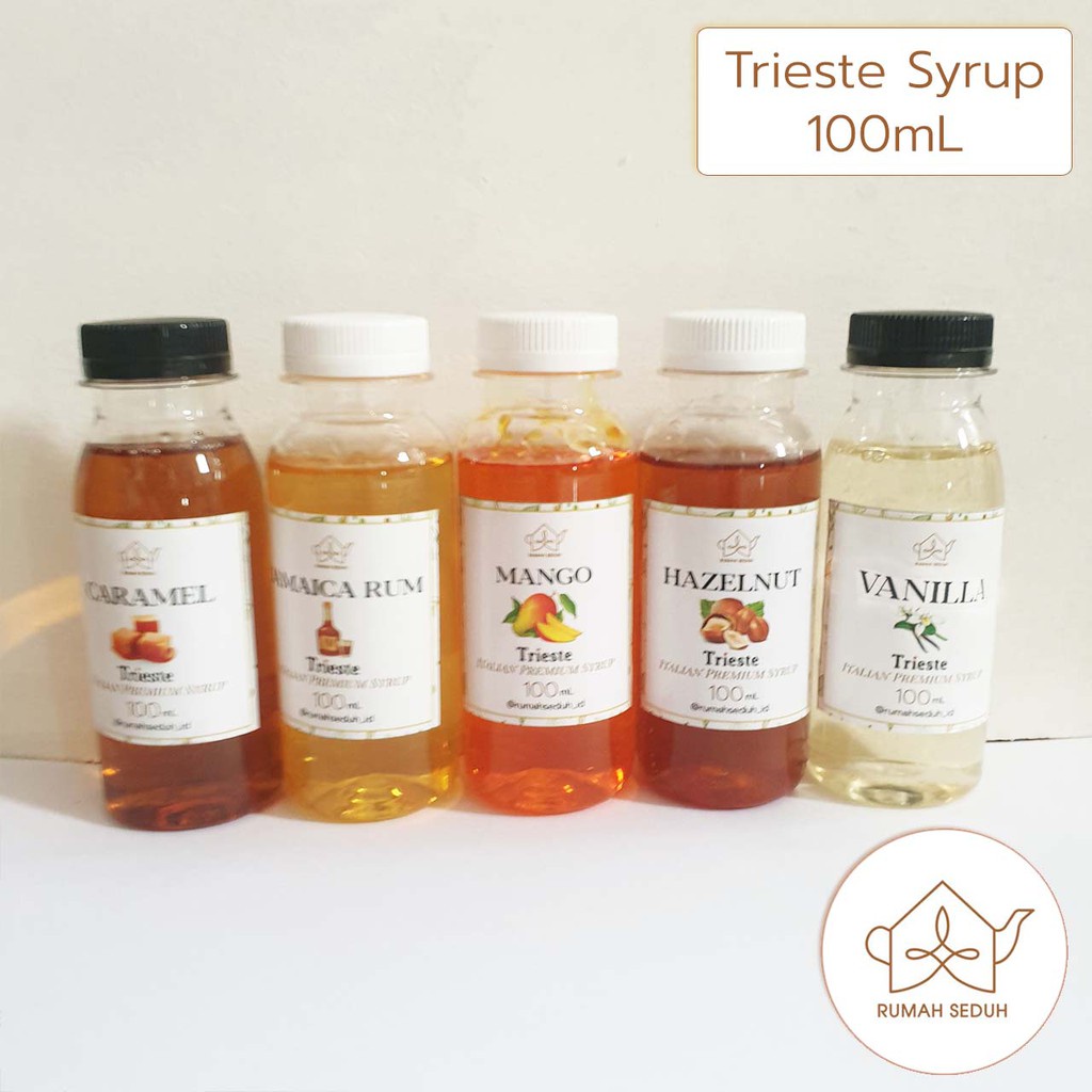 Jual 100 mL Sirup Peppermint merk Trieste - Peppermint Premium Syrup ...