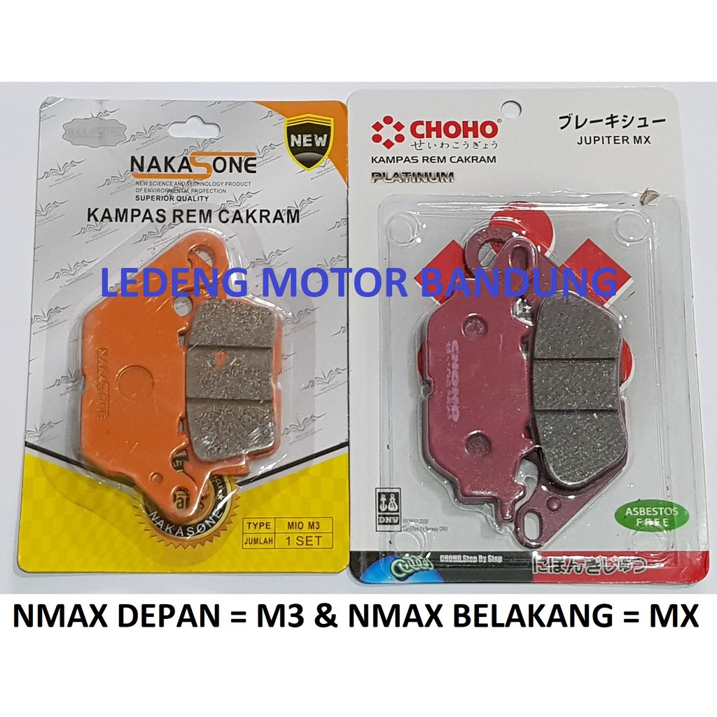 Jual Paket Nmax Kampas Rem Cakram Depan + Belakang N-max Disc Pad Choho | Shopee Indonesia