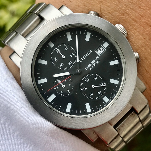 Jual CITIZEN Chronograph Cal. 0510-S75438 Original Dial Hitam Stainless ...