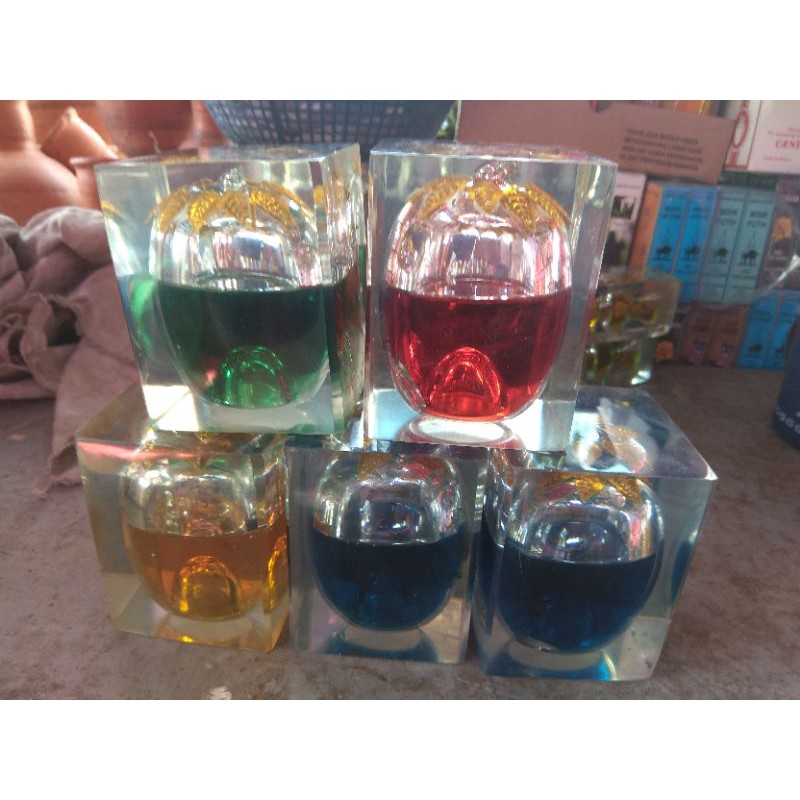 Jual miyak parfum apel jin warna merah hitam hijau biru kuning | Shopee ...