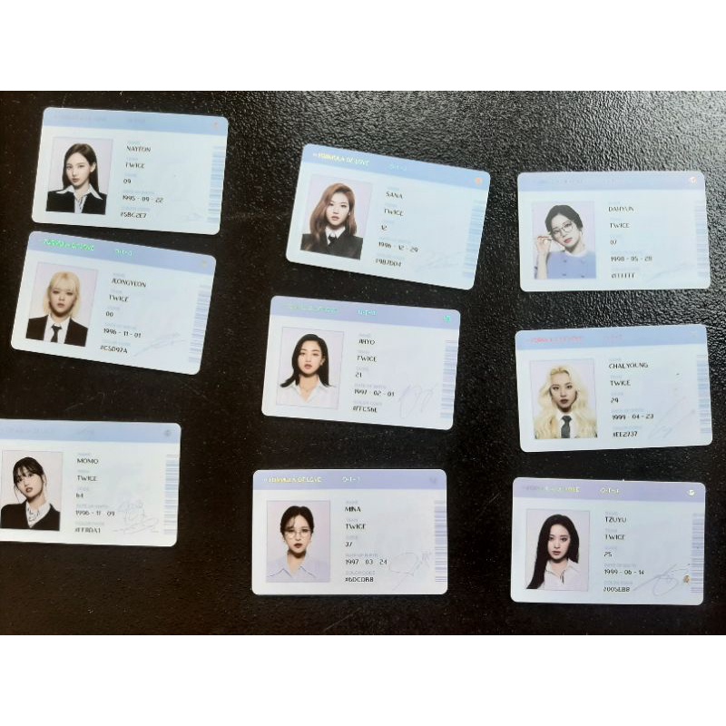 Jual TWICE ID CARD FORMULA OF LOVW FOL BLUE OT9 NAYEON JEONGYEON MOMO ...
