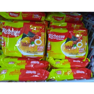 Jual Mie Richeese Nabati Mie Goreng Keju Fire Level 0 l Ramen Kuah ...