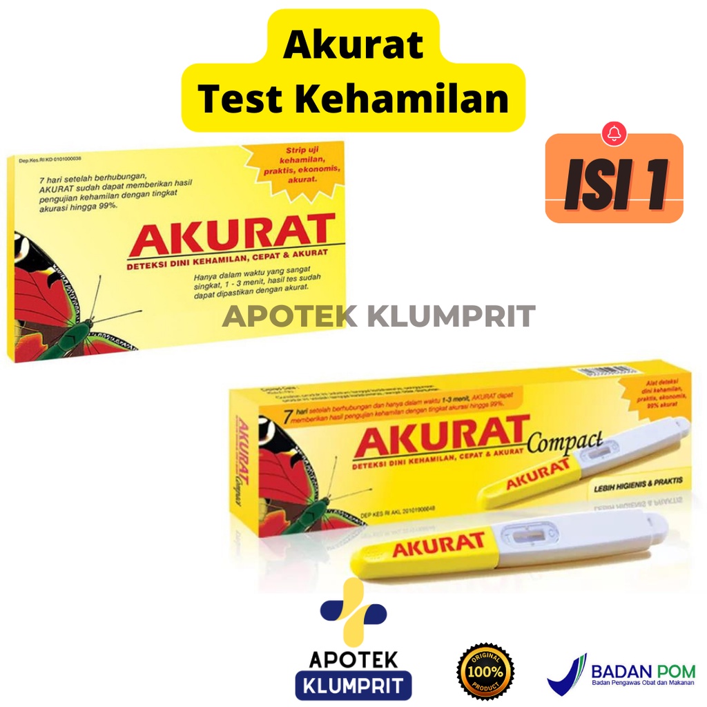 Jual AKURAT / AKURAT TEST PACK / STRIP / COMPACT / SENSITIF / DIGITAL ...