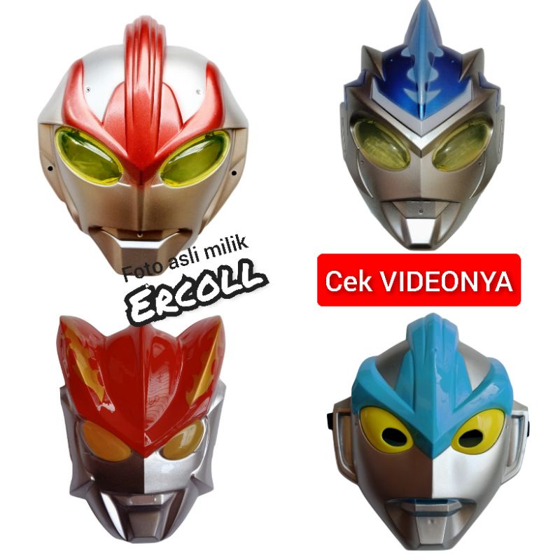 Jual Topeng ultraman gingga LED bisa nyala dan tidak nyala | Shopee ...