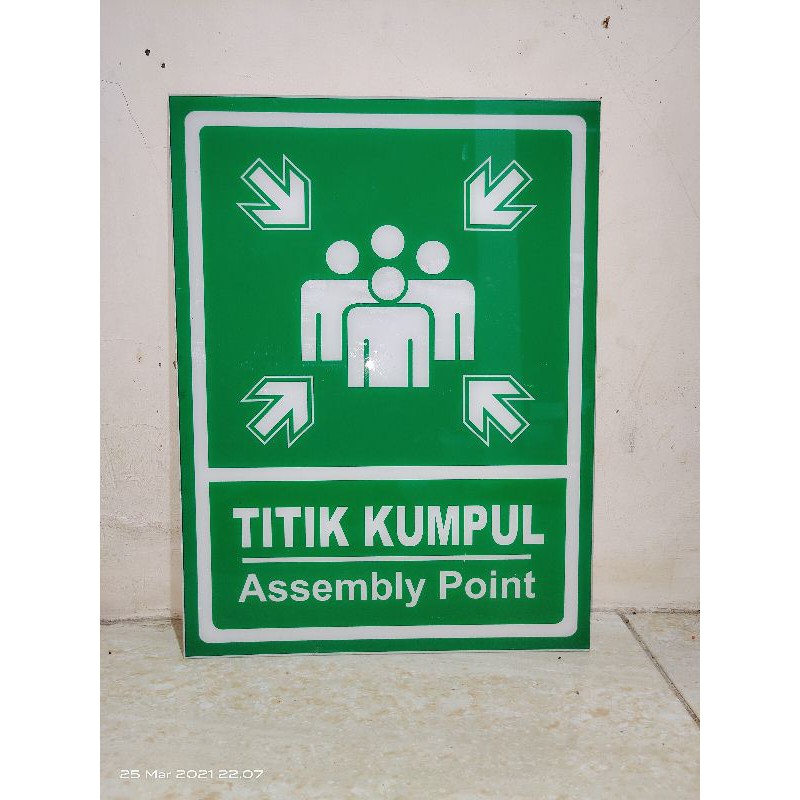 Jual Akrilik rambu titik kumpul | Shopee Indonesia