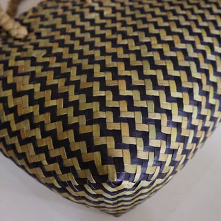 Jual Tas Purun Midi Motif Anyaman, Tas Rotan, Tas Kerajinan Tangan ...
