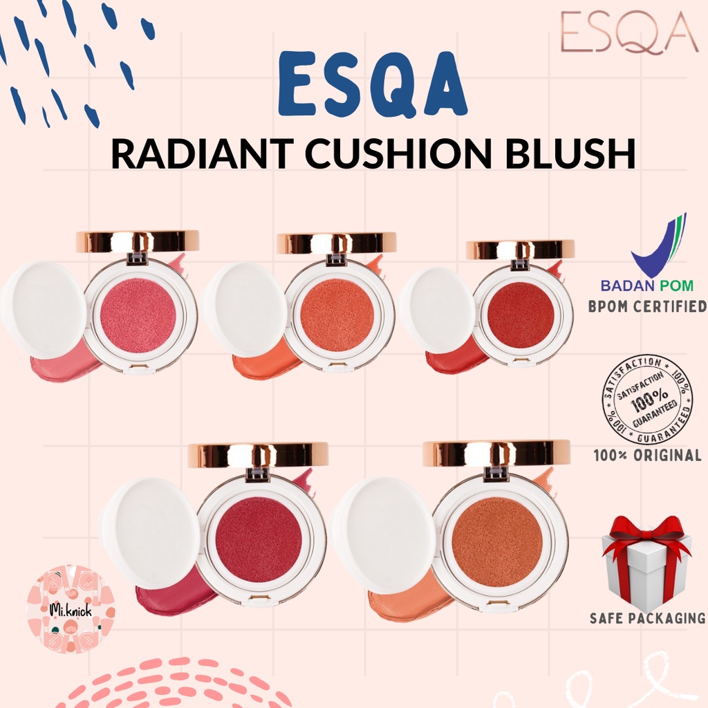 Jual ESQA Radiant Cushion Blush | Shopee Indonesia