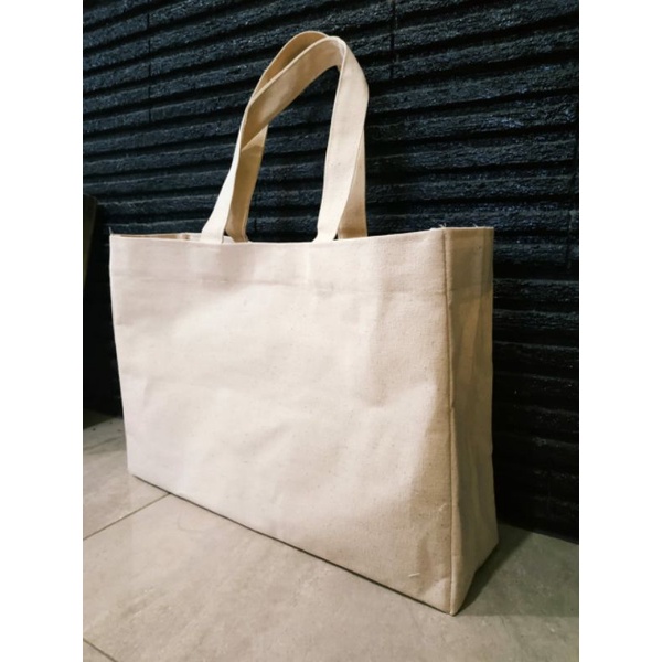 Jual totebag kanvas polos 30x40x10 | Shopee Indonesia
