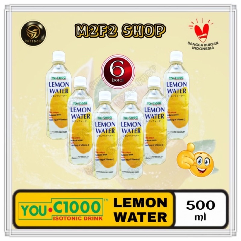Jual YOU C1000 | C 1000 Isotonic Drink Lemon Water - 500 ml (Kemasan 6 ...