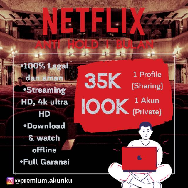 Jual JUAL AKUN NETFLIX PREMIUM ULTRA HD REGION INDO | Shopee Indonesia