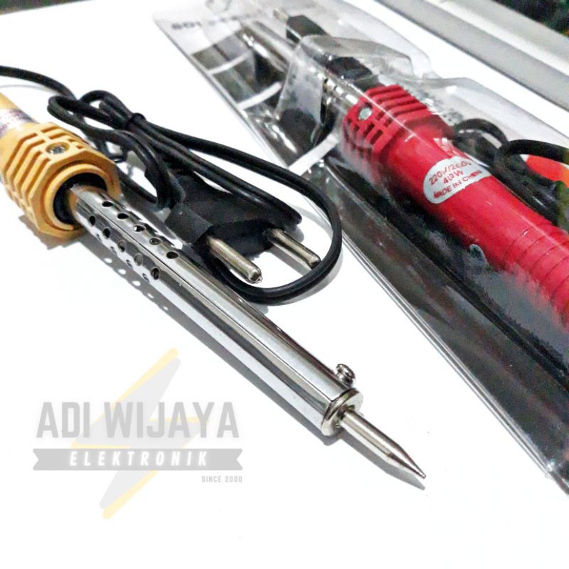 Jual Solder Listrik Gagang 40W 40 w Soldering Iron Alat Patri Indonesia ...