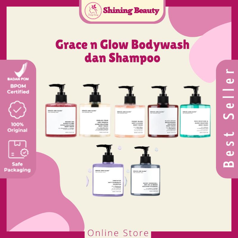 Jual BPOM ORIGINAL GRACE AND GLOW BODY WASH BLACK OPIUM ENGLISH PEAR DAN SHAMPO AMETHYST SECRET ...
