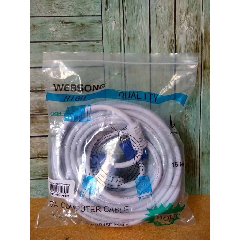 Jual Kabel VGA 15m WEBSONG High Quality | Shopee Indonesia