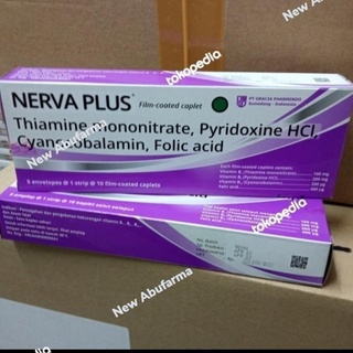 Jual Nerva Plus Box @50, Vitamin B komplek dan Asam Folat ---Terbaru ...