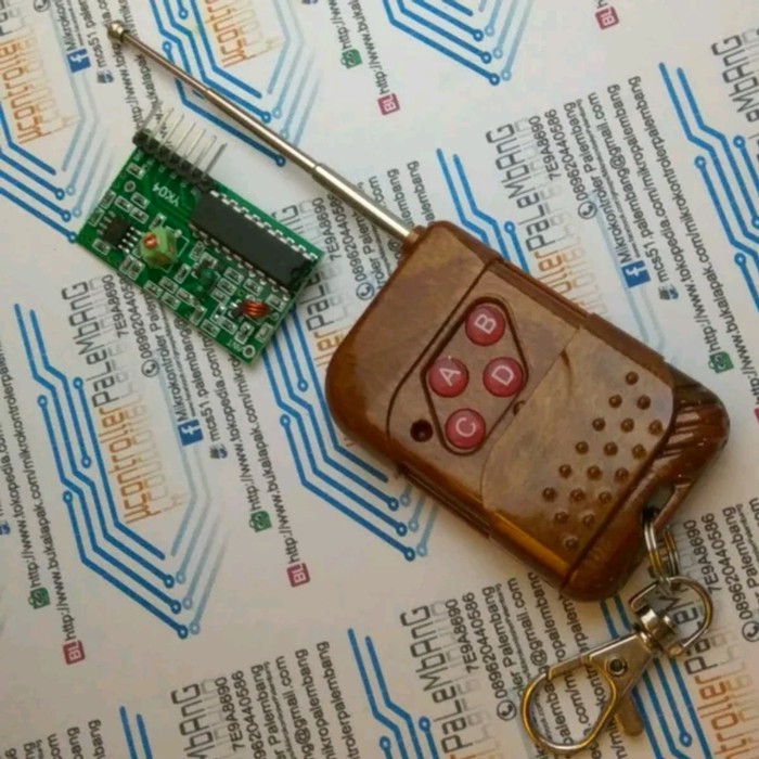 Jual Wireless Remote 2262/2272 4 Channel 315/433MHz RF Transmitter ...