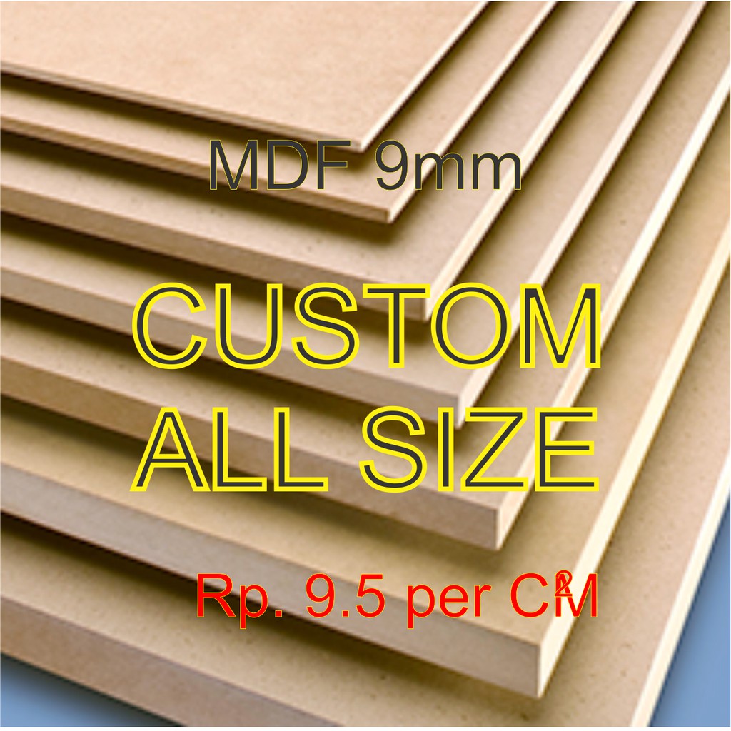 Jual Papan Mdf Custom Ukuran Tebal 9mm | Shopee Indonesia