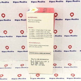 Jual Paracetamol Sirup Mef Rasa Strawberry 60ml - Obat Penurun Demam ...