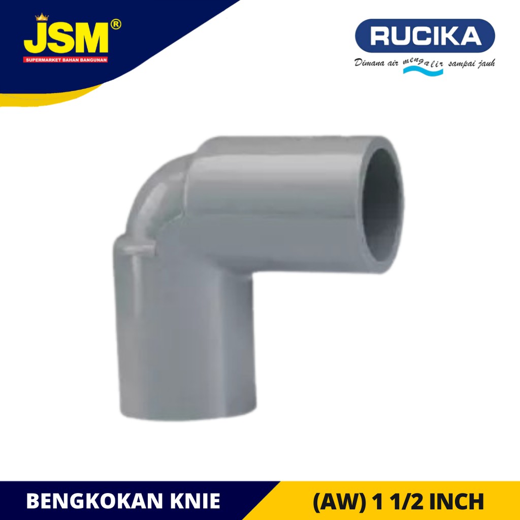 Jual RUCIKA KNIE / ELBOW 1 1/2 INCH (AW) | Shopee Indonesia