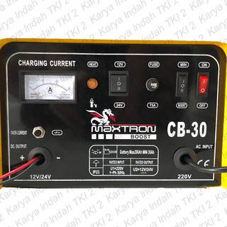 Jual Battery Charger MAXTRON CB-30 Aki Mobil Accu Motor Truk Besar CB30 ...