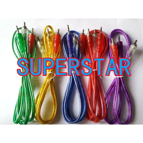 Jual Kabel Audio To 2 Rca Gold Plated / Kabel Jack 2in1 Aux Audio - Rca ...