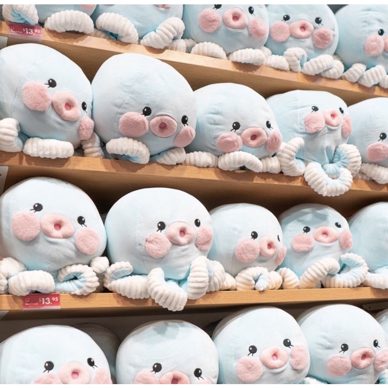 Jual MINISO OCEAN SERIES LIGHT BLUE OCTOPUS PLUSH TOY | Shopee Indonesia