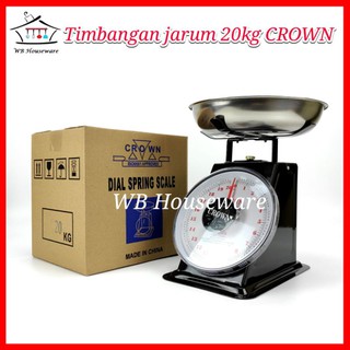 Jual Timbangan jarum 20kg / timbangan buah/sayur CROWN | Shopee Indonesia