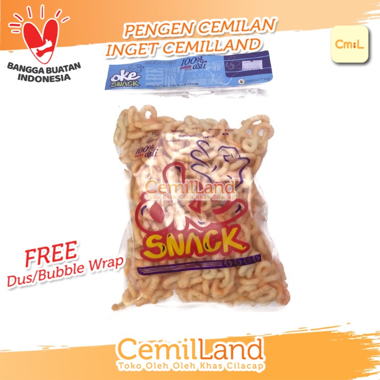 Jual Oke Snack Lanting 8 Bawang Klanting Singkong Rasa cemilan jajanan ...