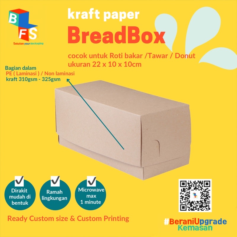 Jual box roti panggang - box roti tawar - box donut - box kue - box ...