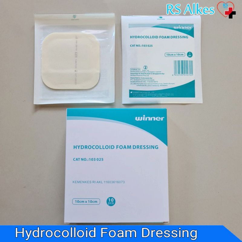 Jual Pembalut Luka Steril Medis Hydrocolloid Foam Dressing 10cm ...