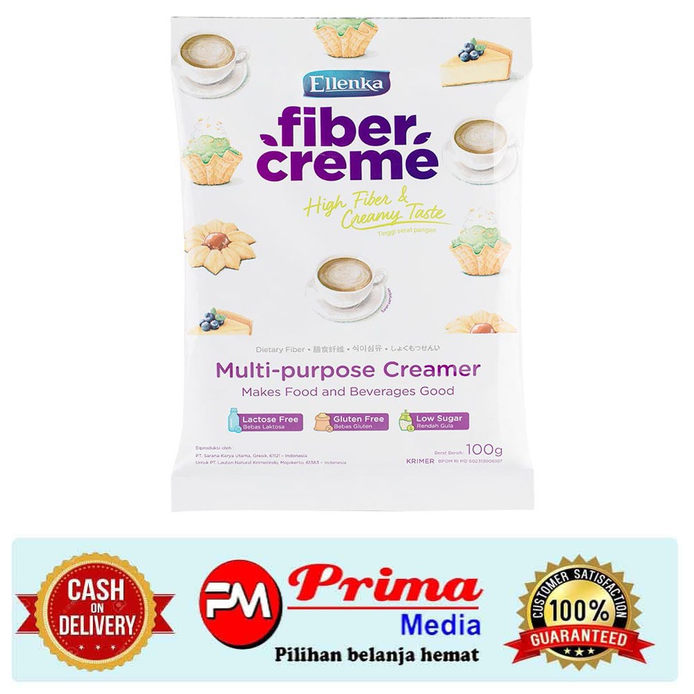 Jual Ellenka Fiber Creme 100g [Pengganti Susu dan Santan] | Shopee ...