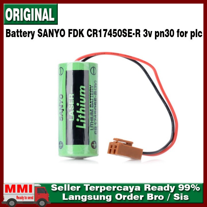 Jual Battery SANYO FDK CR17450SE-R 3v pn30 for PLC | Shopee Indonesia
