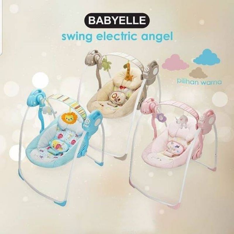 Jual Babyelle Angel Swing Automatic Bouncer | Shopee Indonesia