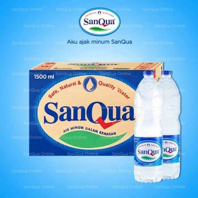 SanQua Air Mineral /Spring Water /Air Minum Dalam Kemasan Botol Besar ...